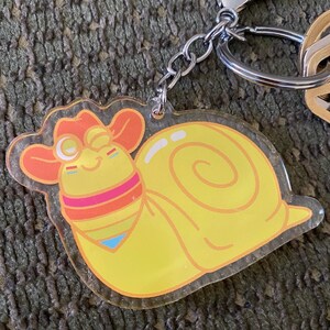 Cute Worm Keychain 3 in Single-sided Kawaii Charm Frosted | Etsy