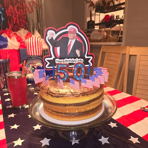 Donald Trump Cake Topper, President Trump, Funny Donald Trump, for ...