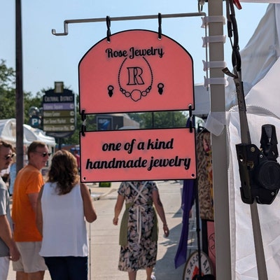 Personalized Sign for Hanging on Pop up Tents, Market Displays, Custom ...