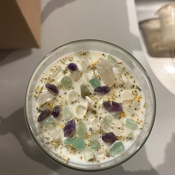 Healing Energy Candle - Negative Energy Cleansing - Soy Aromatherapy ...