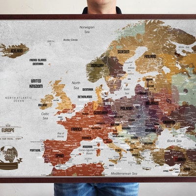 Original Map of Europe Digital Download Printable Europe Map, ICE Map ...