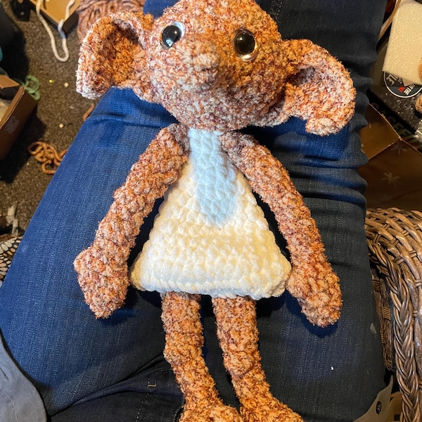 No Sew English PDF Crochet Pattern Bulky and Quick Plush House Elf ...