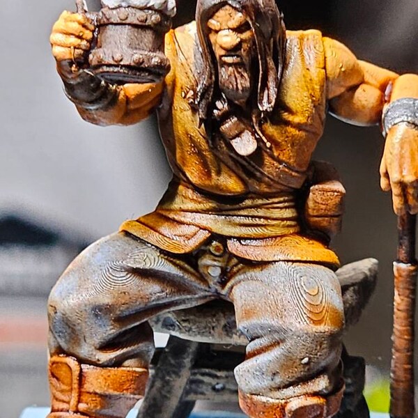 Firbolg Druid Miniature Firbolg Ranger Miniature for D&D 5e, Pathfinder ...