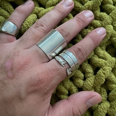 Two Finger Gold Ring, Dainty Two Finger Gold Plated Double Finger Ring ...