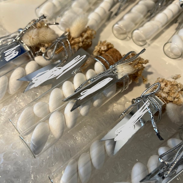 Wedding Almond Candy Glass Jar Favors, Tube Dragee, Baby Shower Gifts ...