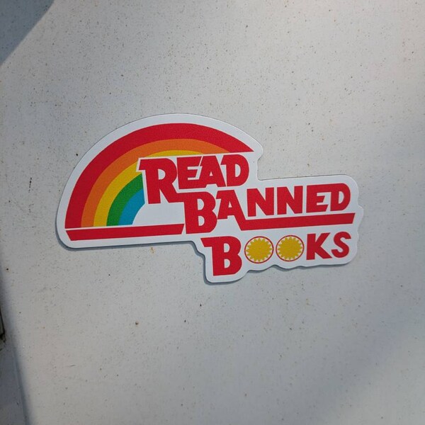 Read Banned Books Sticker | Reading | Banned Books | Book Ban | Gifts ...