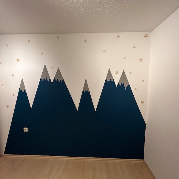 Wooden Stars 20 Set, Holzsterne an Der Wand, Wooden Shape Stars, Wall ...