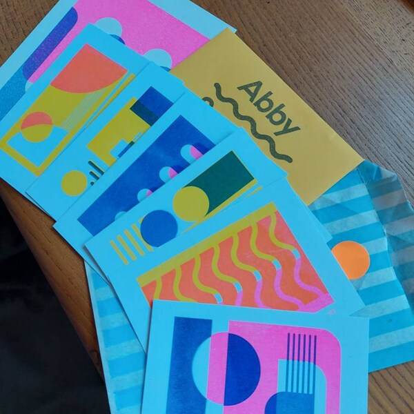 A3 Pink & Yellow Risograph Colour Chart - Large Riso Print / Wall Art ...