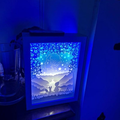 Papercut Light Box Paper Carving Light Box Night Light 3d Led Light Box ...