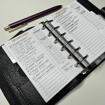 Pocket Size Daily Planner Printable Daily Agenda Daily - Etsy