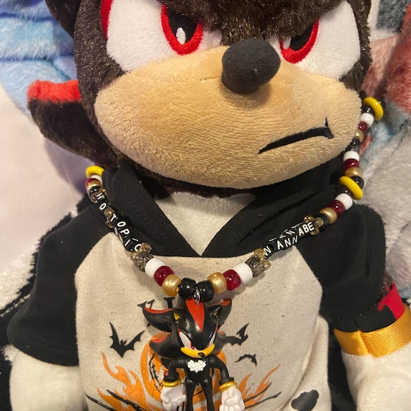 Sonic and Shadow the Hedgehog and Tails Kandi Necklace - Etsy