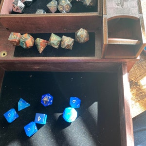 D&D Dice Box yin Yang Dragon Nat20 Engraved Customizable Dnd Dice Tray ...