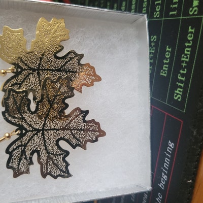 Orange and Gold Small Aluminum Scale Shag Earrings, Aluminum Scalemail ...