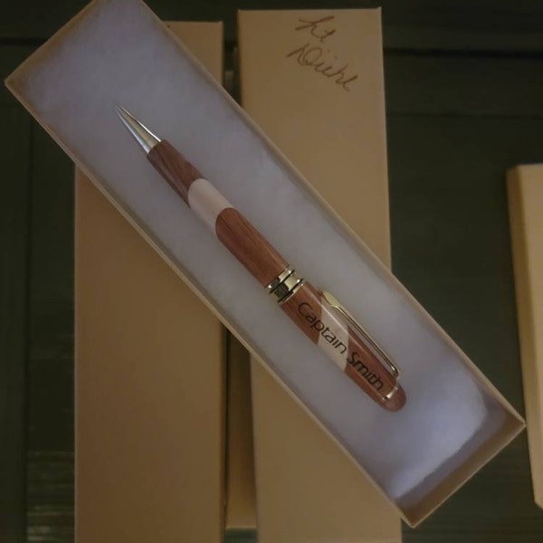Personalized Engraved Wood Pen, Custom Wooden Ballpoint Pens ...