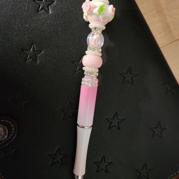 Ivory Beaded Gold Wedding Guest Book Pen, Sign in Table Pen, Fancy ...