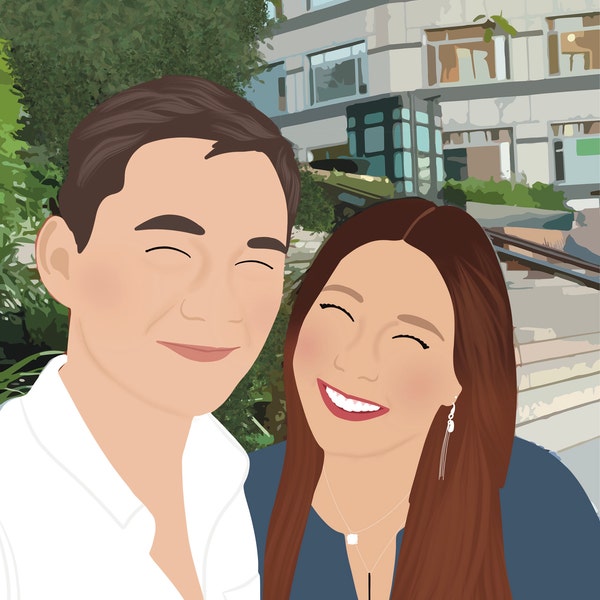 Personalized Family Illustration, Personalized Drawing, Family ...