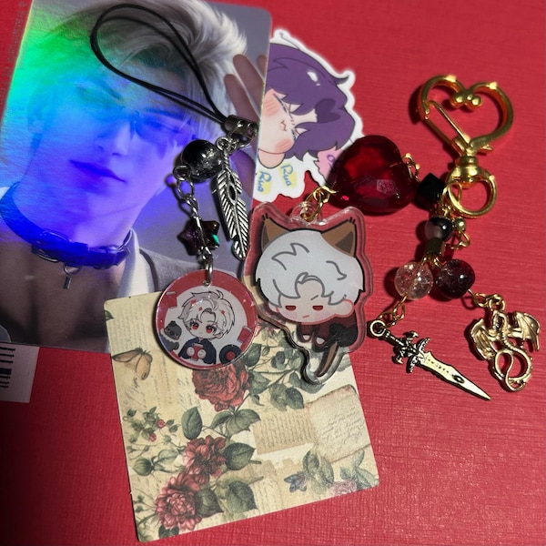 Chibi Kitty - Sylus - Love & Deepspace Keychain - Etsy