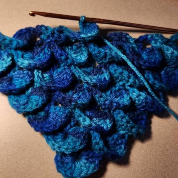 Dragon Scale Shawl Crochet Pattern - Etsy