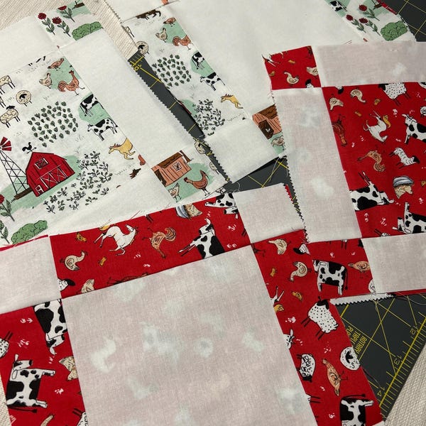 Covered Bridges in Spring Yardage Toile White, Tara Reed, Sold in 1/2 ...
