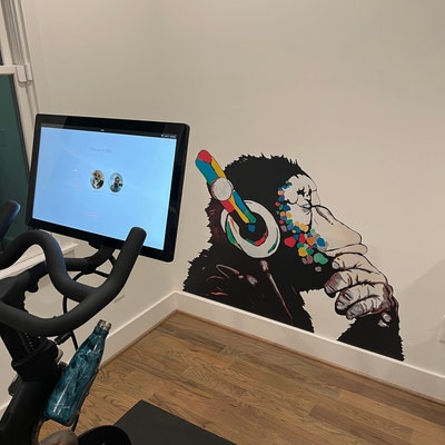 Monkey Decal Graffiti Style Gaming Playroom Graffiti Wall Sticker ...