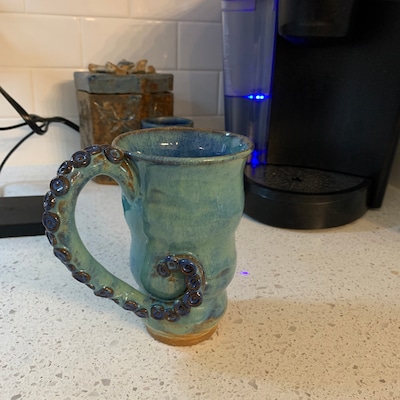 Tentacle Handle Mug Stoneware - Etsy
