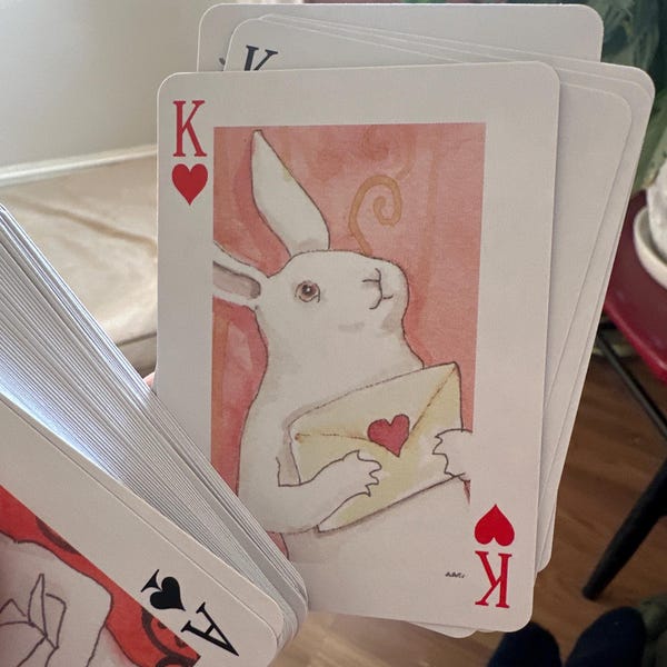 The Rabbit Tarot - Deluxe Version- Animal Art Card Deck From Original ...