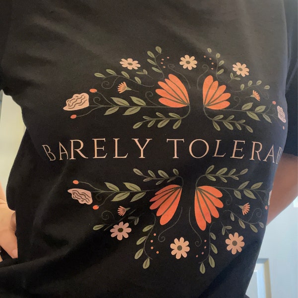 Barely Tolerable Pride and Prejudice Jane Austen Shirt Book Lover Gift ...