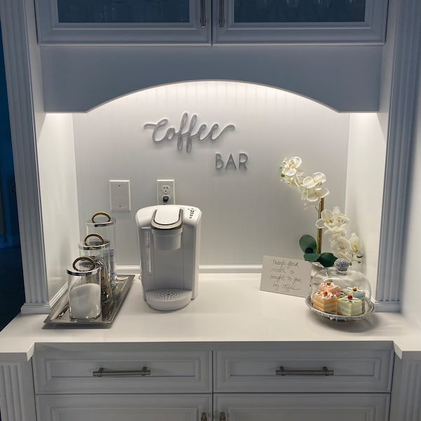 Coffee Bar Wall Sign, Coffee Sign - No Backboard - Kitchen Office Break ...