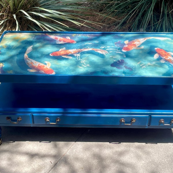 Koi Pond Paradise Large Decoupage Paper (custom Sizes Available) - Etsy