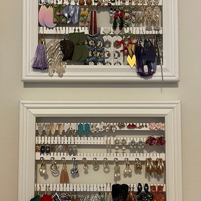 16 Earring Holder Slats Iorganize® DIY Organizer 9 Colors 3 Styles ...