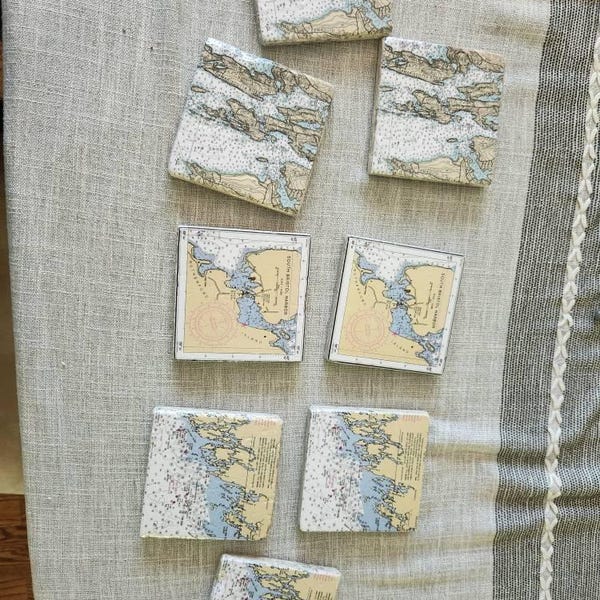 Custom Map Coaster Set World Map Coasters Personalized Coasters Custom ...