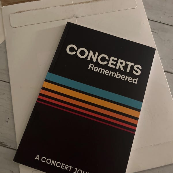 Concert Journal | Track Favorite Concerts | Music Diary and Logbook ...