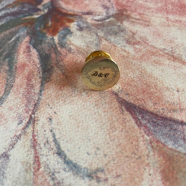 Custom Brooch Pin Logo, Custom Enamel Pin, Customized Initial Brooch ...