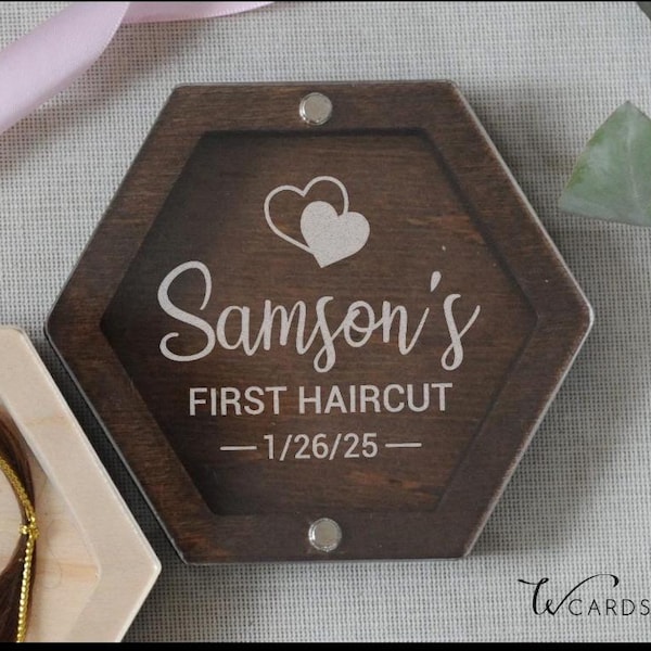 Babies First Haircut Box, Haircut Keepsake Box, Child Cutting off ...