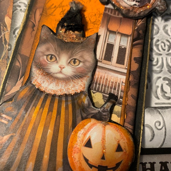 Halloween Printable Kitty Cat Paper Dolls, Junk Journal, Fussy Cut ...