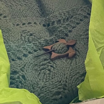 Wooden Shawl Pin Wood Brooch Wood Scarf Pin Women Gift - Etsy