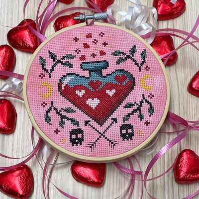 Kerplunk Flower Green Day Cross Stitch Pattern Digital Download - Etsy