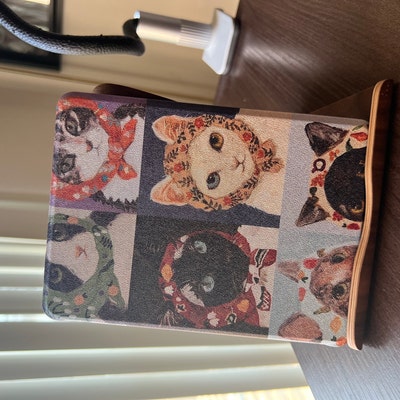 Green Black Cat Cute Kindle Case Custom for Paperwhite 1/2/3/4, Kindle ...