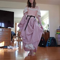 Light Pink Charmeuse Renaissance Skirt Long Gathered Skirt - Etsy