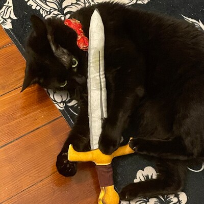 Epic Items Catnip Toy Arming Sword, Kitty Kicker, Filled W/certified ...