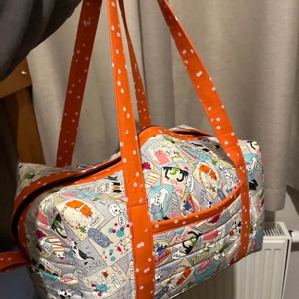 PDF Holland Duffle Pattern || Quilted Boxy Duffle Bag PDF Pattern ...