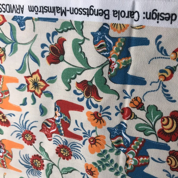 Marimekko "savanni" Orange & Yellow Geometric Swoops Cotton Fabric, 31 ...