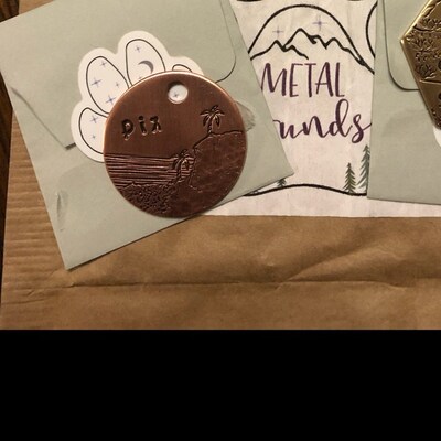 Dog Tags, Dog Tags for Dogs, the Palms, Dog Tag With Palm Trees, Pet ID ...