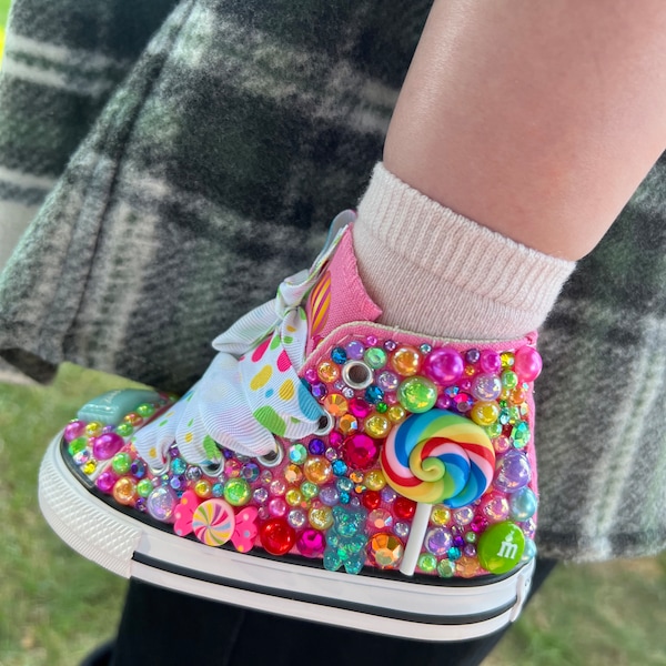Personalized Candy Converse, Genuine Real Converse Brand, Polka Dot ...