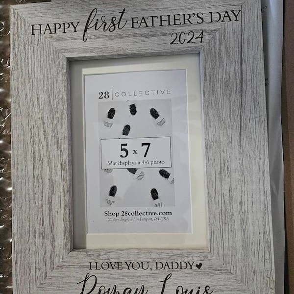 First Father's Day Picture Frame | Personalized First Father's Day Gift ...