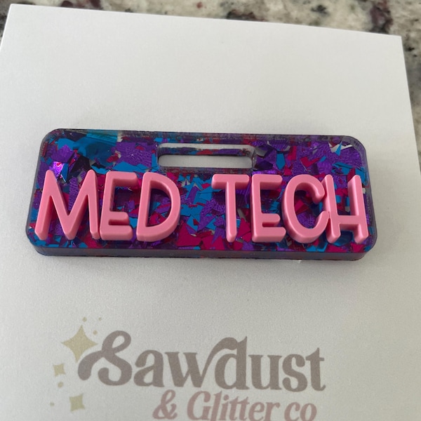 Custom Acrylic Badge Topper, Badge Buddy Topper, ID Holder, Acrylic ...