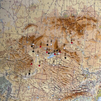 Personalized Pilot's USA VFR Map Aviator's Map Chart Your Flights Pilot ...