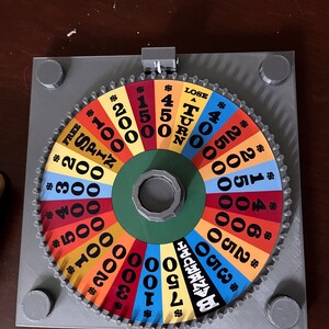 Early 80s Era Wheel of Fortune Board Game Wheel Spinner Wheel Itself is ...
