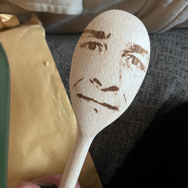 Any Face (facial Features) Engraved on a Spoon- Novelty Gift, Fun ...