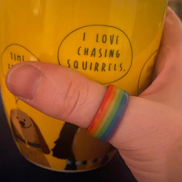 Men's Carbon Fiber Wedding Band Ring, Ultralight Band, Simple Wedding ...